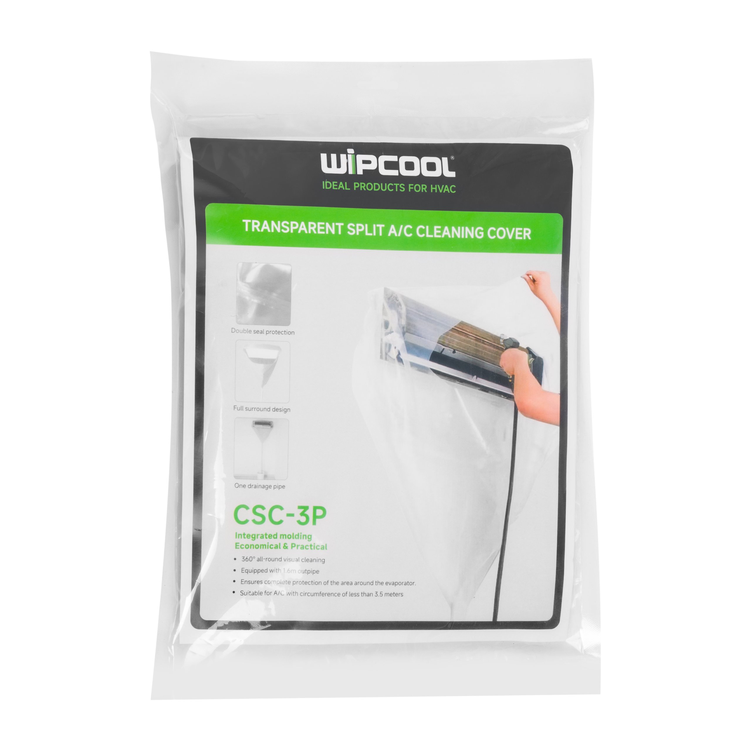 Pokrowiec do mycia klimatyzacji ściennej Wipcool CSC-3P (3.5m) - Wipcool